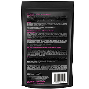 b.tan Back Self Tanning Applicator | We've Got Your Back - Best Sunless Tanner Body Mitt w/Handles, Streak-Free, Velvety Soft, Reusable, Washable, Great for Foam, Mousse, Gradual Lotion, & Drops