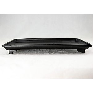 1 Rectangular Black Plastic Humidity/Drip Tray for Bonsai Tree and House Indoor Plant - 10.5"x 7"x 1"