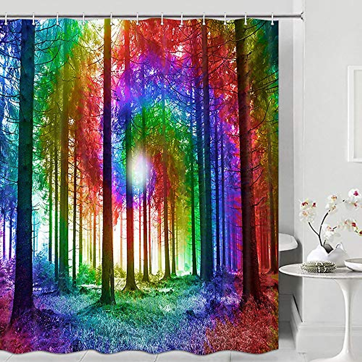 Beach Sea Turtle Shower Curtain Set with Rugs, Nautical Sea Marine Animal Tortoise on Rustic Wooden Bathroom Accessories Sets Non-Slip Mats, Bath Curtains with Bath Mats and Toilet Lid Seat Cover