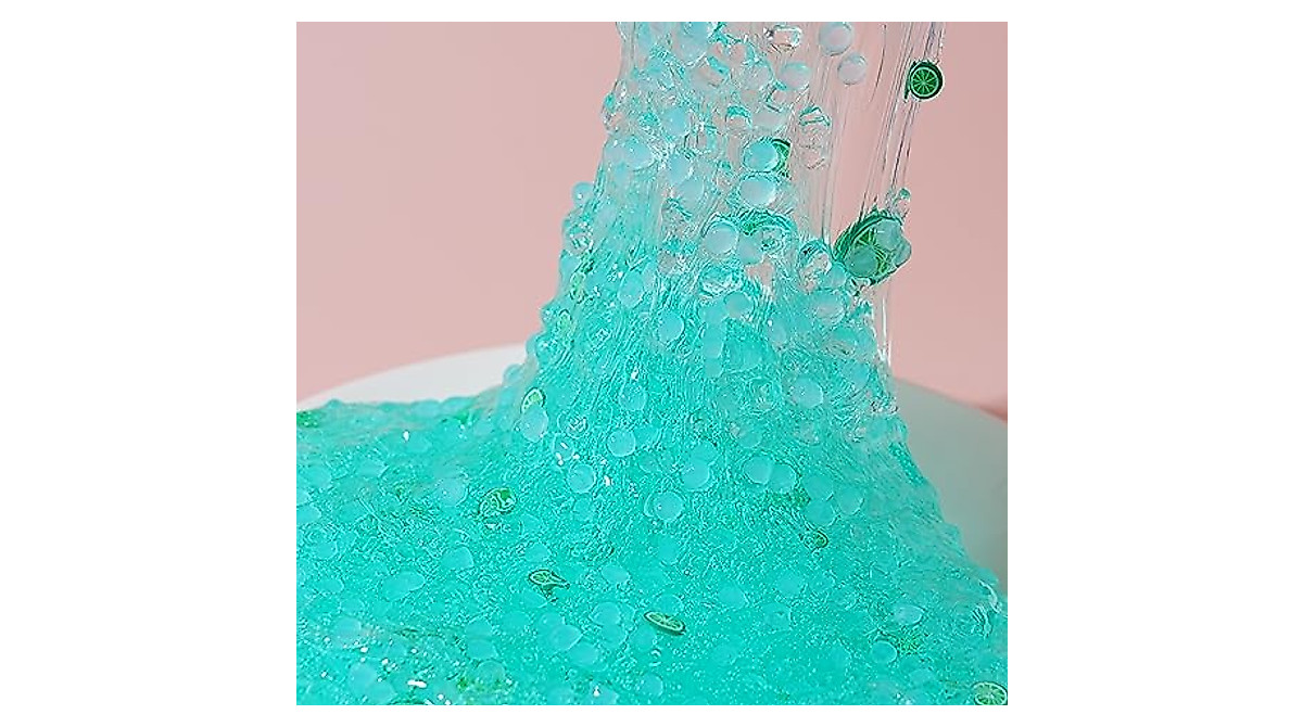 Premade Green Clear Slime - Large Capacity Crystal Slime Kit for Kids