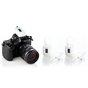 Saramonic Snow White Advanced 2.4 GHz 2-Person Wireless Clip-On Microphone System with Lavaliers for Cameras, Mobile Devices and More (Blink 500 Pro B2 Snow White) (BLINK500PROB2W)