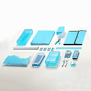 Emraw Graph Paper Notebooks Spiral Quad Ruled Grid Notebook Heavy Duty White Paper 100 Sheets Assorted Colors Wire Bound Graphing Books (Pack of 4)