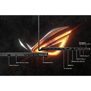ASUS 2023 ROG Zephyrus 15.6" WQHD 165Hz Gaming Laptop, AMD Ryzen 9 6900HS, RGB Backlit Keyboard, NVIDIA GeForce RTX 3060 8G, Win 11 Pro, Gray, 32GB SnowBell USB Card, (32GB DDR5 | 1TB PCIe SSD)
