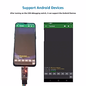 DSD TECH SH-U09B3 USB Type C to TTL Serial Adapter with CP2102N Chip