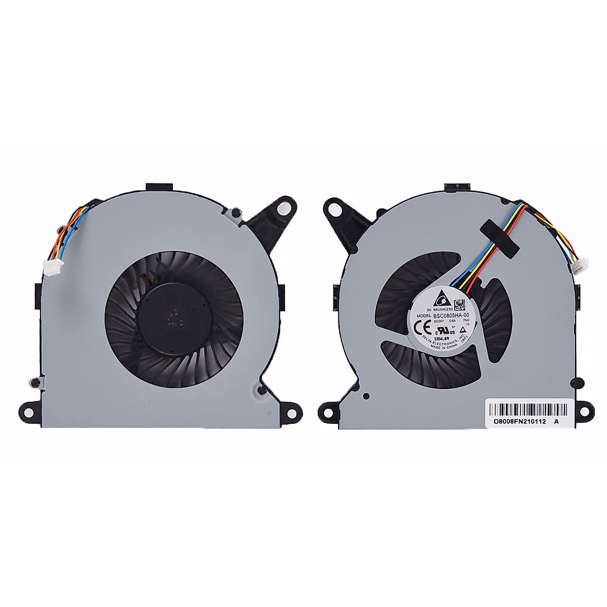 Replacement CPU Fan for Intel NUC8 NUC8i7BEH NUC8i5BEH NUC8i5BEK NUC8i3BEH Series Mini PC, Replacement Intel NUC8 Cooling Fan P/N: BSC0805HA-00 D8008FN210613 5V 0.6A