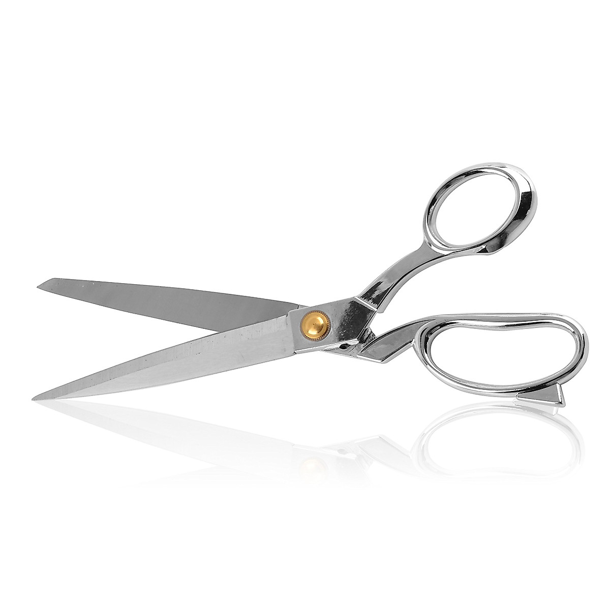 eZthings® Heavy Duty 10.5" Scissors For Cutting Fabric, Leather, and Raw Materials (10.5 Inch Silver)