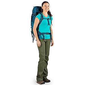 Osprey Kyte 46 Women's Backpacking Backpack, Ice Lake Green, X-Small/Small