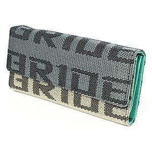 Kei Project Bride Racing Women's Ladies Wallet Clutch Trifold Fabric Leather Bride Gradation (Mint Teal)
