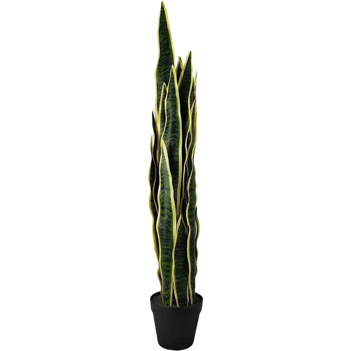 Ailimama Artificial Snake Plant 39In Green Fake Sansevieria, Perfect Faux Plants for Home Garden Office Store Decoration
