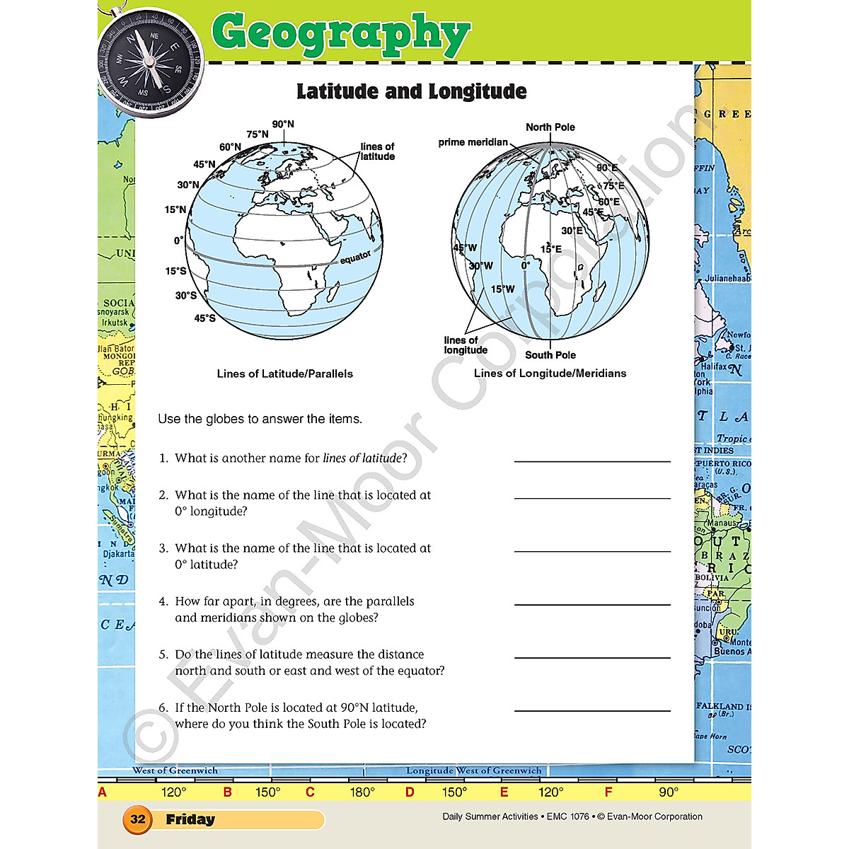 Evan-Moor Daily Summer Activities, Grade 5-6