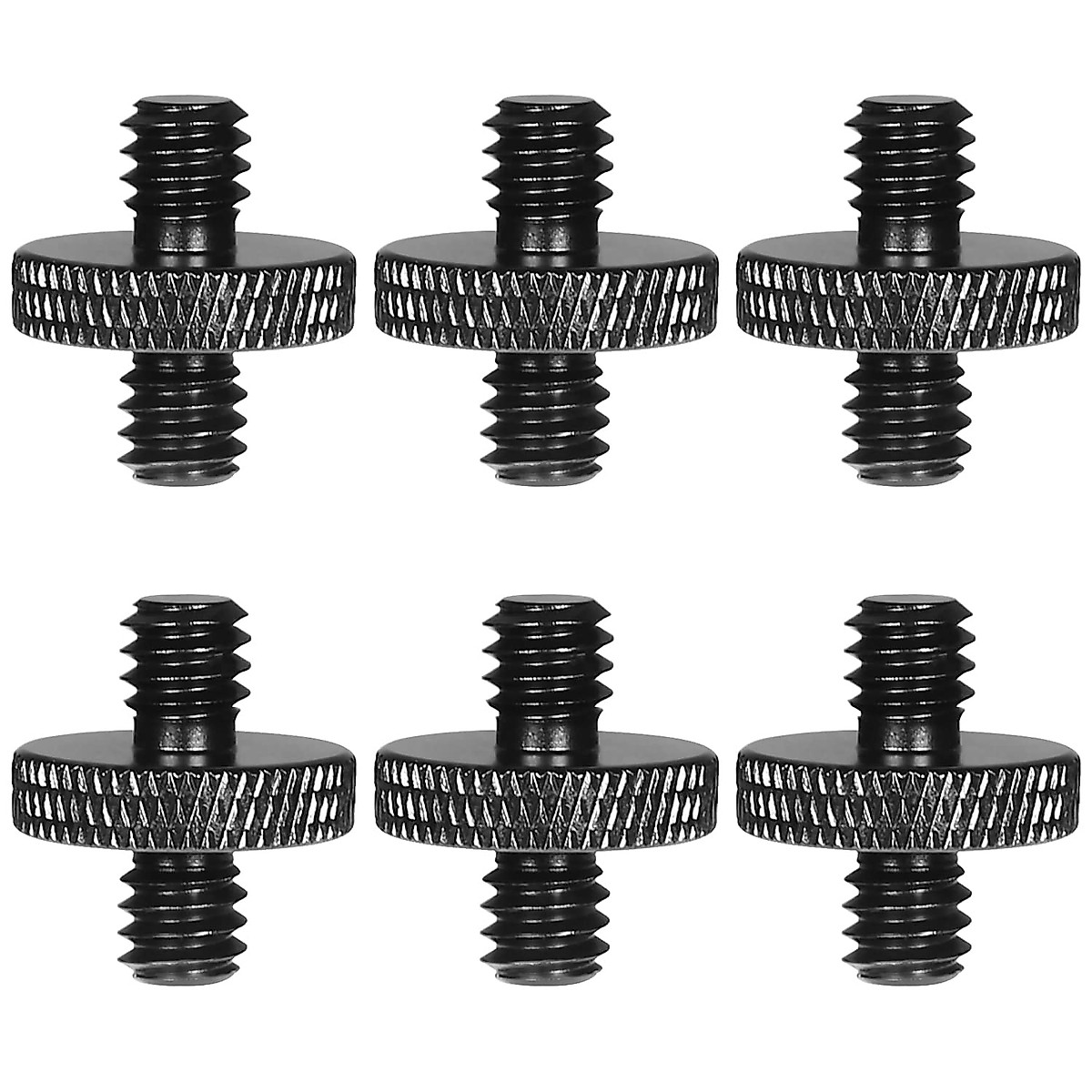 6 Pack 1/4" Male to 1/4" Male Camera Mount Screw Tripod Mount Screw Tripod Screw Camera Screw,Precision Made.
