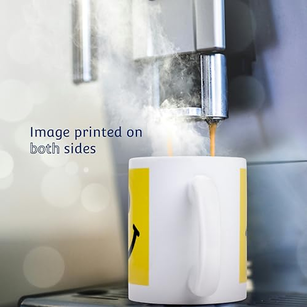 3dRose Henry Hippo-Two Tone Blue Mug, 11-Ounce, Multicolored