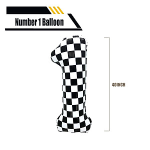 One Happy Dude Balloon Set 40" Black One Smile Face Checkered Balloons Yellow Lightning Balloon for One Happy Dude Birthday Decorations Smiley Face Party Decorations