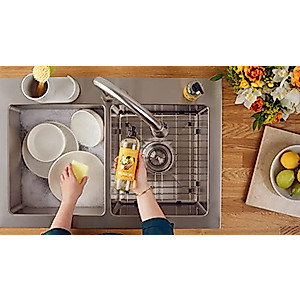 Caldrea Dish Soap, Dishwashing Liquid made with Soap Bark, Aloe Vera and Cardamom Seed Oil, Vanilla Quince Santal scent, 16 oz