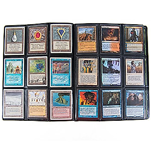 Monster 9 Pocket Trading Card XL Binder - Matte Black Album, Anti-Theft & Anti-Drop TCG Protection w Side Loading Padded Pockets, Double Sided, Holds 720 Cards, For Sport, Gaming, Kpop, Christmas Gift