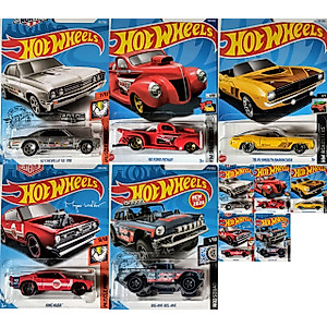 Hot Wheels Classic Hot Rods 1:64 Scale 5 Car Set Bundle