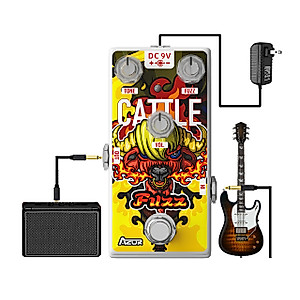 AZOR Fuzz Pedal Cattle Analog Guitar Effect Classic Stylish Pedal for Electric Guitar True Bypass