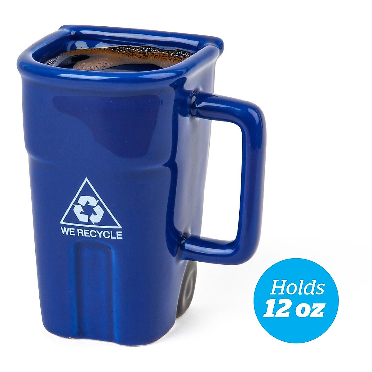 BigMouth Inc Recycle Bin Coffee Mug - Funny Gag Gift Mugs - Novelty Cups for Office, Coworkers, Home Desk - 12 Ounces