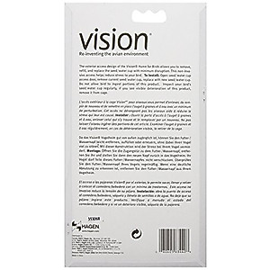 Vision Bird Seed and Water Cup, Bird Food & Water Dish, Terracotta, 83440