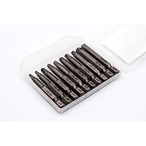 Roberston Bits Set, Square Head Screwdriver, Square Screwdriver bits #1#2#3#4, Scrulox Screwdriver, Impact Rated Bit Sets 10 Piece by Milliontronic