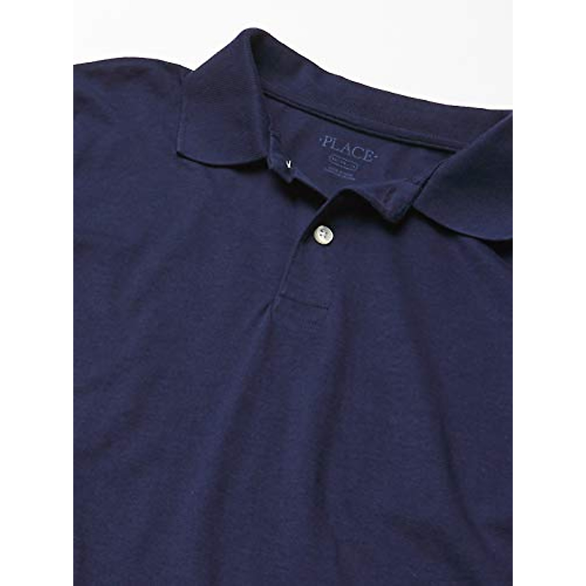 The Children's Place boys Long Sleeve Soft Jersey Polo Shirt, Nautico, Small US