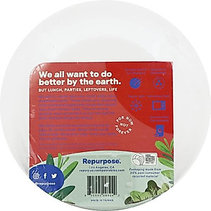 Repurpose, 6" Eco-Dessert Plates, 20 Count
