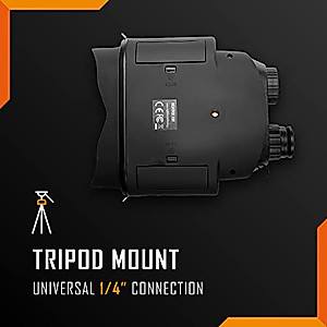 Nightfox 110R Handheld Night Vision Goggles | 7X Optical Magnification, Long Range | Digital Infrared Night Vision Binoculars for Hunting, Survival Gear and Equipment | Infrared Camera with Recording