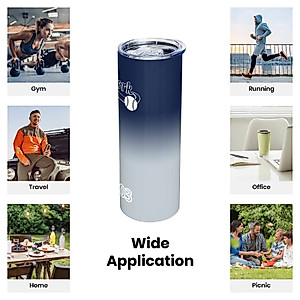 EBBUGAS New York EST 1903 Tumblers 20oz Straight Skinny Car Cups Sports Travel Coffee Mug, Stainless Steel, Insulated,Classic Collection Gifts for Men Women Fans.