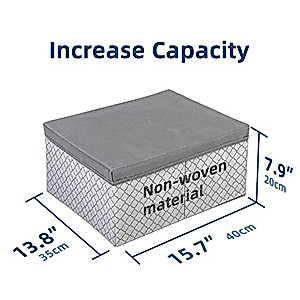 ShanSon Fabric Storage Bins 1 Pack One Click Installation Storage Cubes with Lids Foldable Storage Baskets with Cover for Home Bedroom Kids Room Closet Office Nursery and Toys Organization Grey