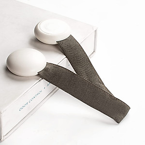 Curtain tiebacks - Magnetic Curtain Tieback Drape Fabric Tie Back for Door Draperies Home Office & Outdoor (1 Pc, Moss)- Deco Window