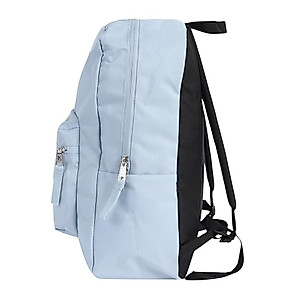 JanSport Cross Town Backpack - School, Travel, or Work Bookbag with Water Bottle Pocket, Blue Dusk