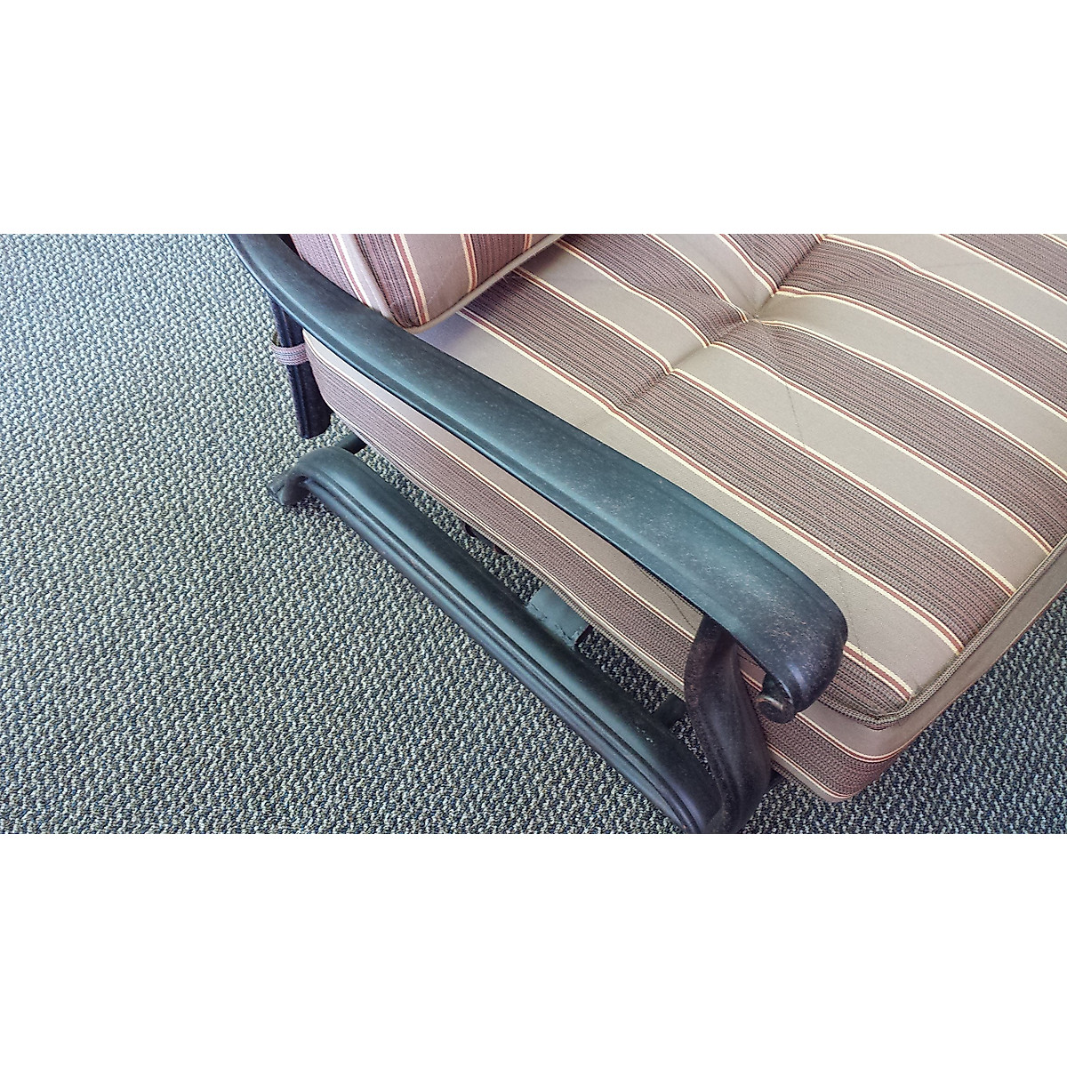 Elizabeth Outdoor Patio 4 Club Rocker Chairs Spring Base Cast Aluminum Dark Bronze (Walnut)