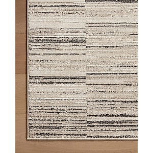 Loloi II Darby Collection DAR-01 Charcoal/Sand 6'-7" x 9'-3" Area Rug