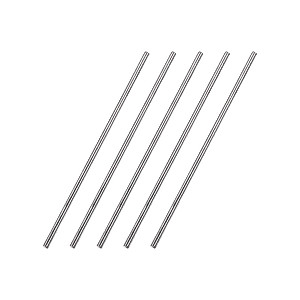 uxcell 3mm x 150mm 304 Stainless Steel Solid Round Rod for DIY Craft - 5pcs