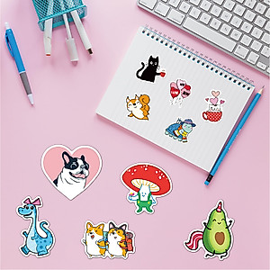 Vsco Aesthetic Animals Stickers,100pcs Cute Animals Stickers for Kids Teens Girls,Teacher Reward Stickers, Vinyl Waterproof Pack for Water Bottles Laptop Skateboard Computer Phone