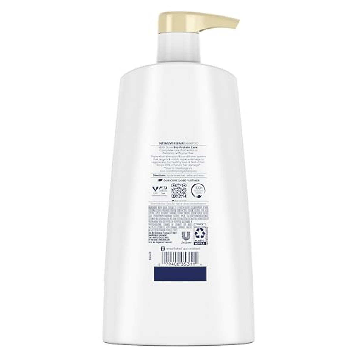 Dove Shampoo Intensive Repair for Damaged Hair Shampoo with Bio-Restore Complex 25.4 oz