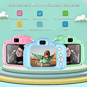 Children's Digital Camera HD Cartoon Can Take Pictures of Children Mini Children's Camera (Blue)