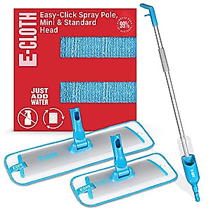 Easy-Click Spray Mop, Premium Microfiber Mops for Floor Cleaning with Standard and Small Spaces, Ideal Cleaner for Full Home and Apartments, Hardwood, Laminate, Vinyl, Tile Flooring, 100 Wash Promise