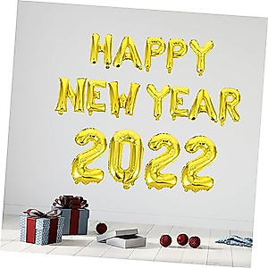 NOLITOY Christmas Decorations 1 Set balloon letter banner gold garland number ballons nativity decor streamers gold silver glitter transparent Party Supplies Party Decoration girl Gift