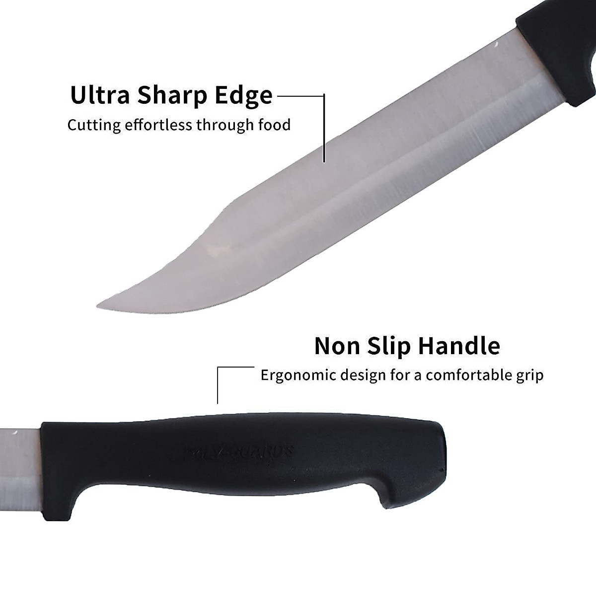 POLYGUARDS 10.5 inch Chef Knife, Stainless Steel Kitchen Cooking Knife, Professional Chef's Knives