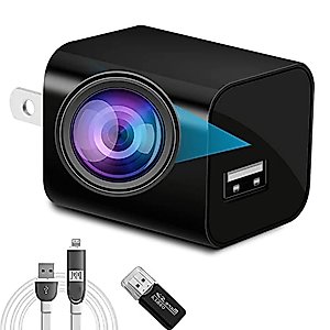 HD 1080P Hidden Spy Camera Charger - USB Nanny Cam with Motion Sensor - Secret Surveillance Camera - Mini Security Cam for Home, Office, Pets - No Wi-Fi Needed, Supports SD Card, Portable Design