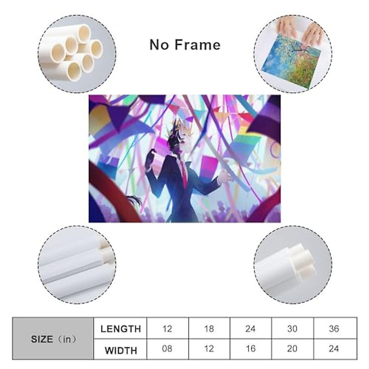 KNUEDESM Anime Poster Dream SMP Ranboo Canvas Poster Bedroom Decor Canvas Wall Art Prints for Wall Decor Room Decor Bedroom Decor Gifts 16x24inch(40x60cm) Unframe-style