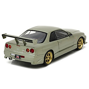 NEW 1:18 GREENLIGHT ARTISAN COLLECTION - GREEN 1999 NISSAN SKYLINE GT-R (R34) Diecast Model Car By Greenlight