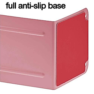 Acrimet Premium Metal Bookends (Heavy Duty) (Pink Color) (1 Pair)