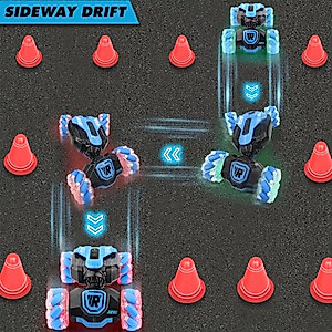 Gesture Sensing RC Stunt Cars - Remote Control Car 2.4Ghz Rechargeable Transform Outdoor Toys - Drift Hand Controlled Car 360° Rotation -Birthday Gifts for Kids Boy Toys Age 4-7 8-10 8-12 years old