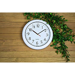 Poolmaster 52600 Indoor or Outdoor Clock, White, Medium, 12-Inch