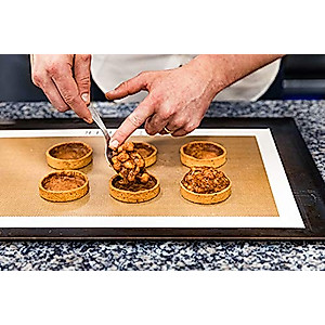 Matfer Bourgeat Exopat 11 5/8 by 16 3/8-Inch Nonstick Reinforced Silicone Reusable Baking Mat, Commercial Grade,