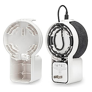 Costyleen Echo Dot Wall Mount Holder for 3rd Generation, Space Saving Accessories Smart Home Speakers, Clever Echo Dot(3rd Gen) Accessories with Built-in Cable Management Without Messy Wires-White