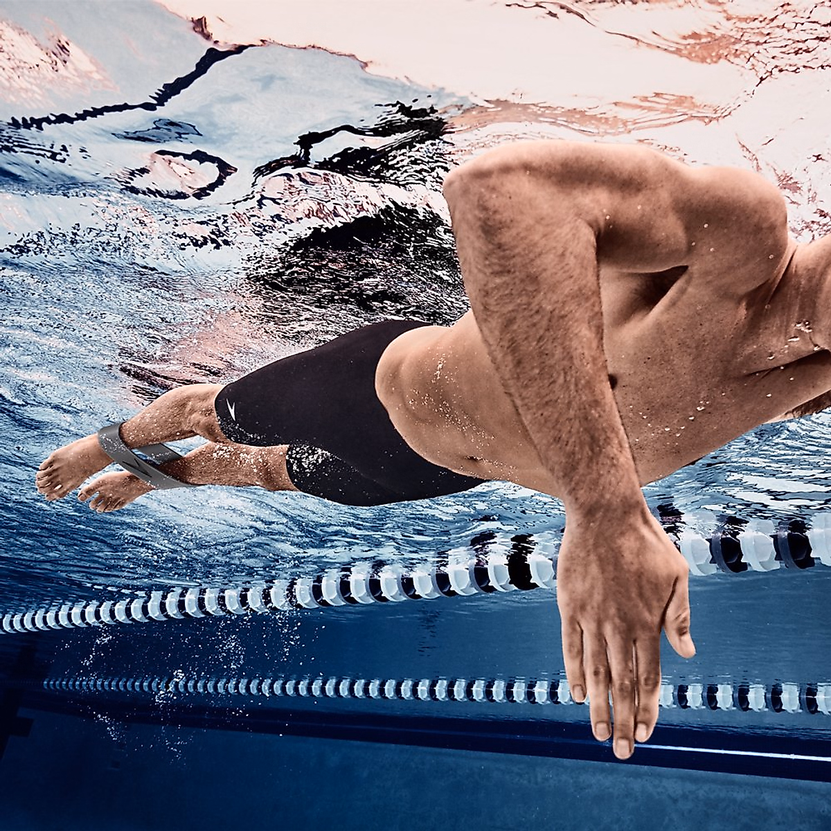 Speedo Unisex Swim Training Silicone Bands Speedo Black, One Size