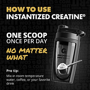Instantized Creatine Monohydrate Gains in Bulk, Worlds First 100% Soluble Creatine for Strength, Performance, and Muscle Building (30 Servings)